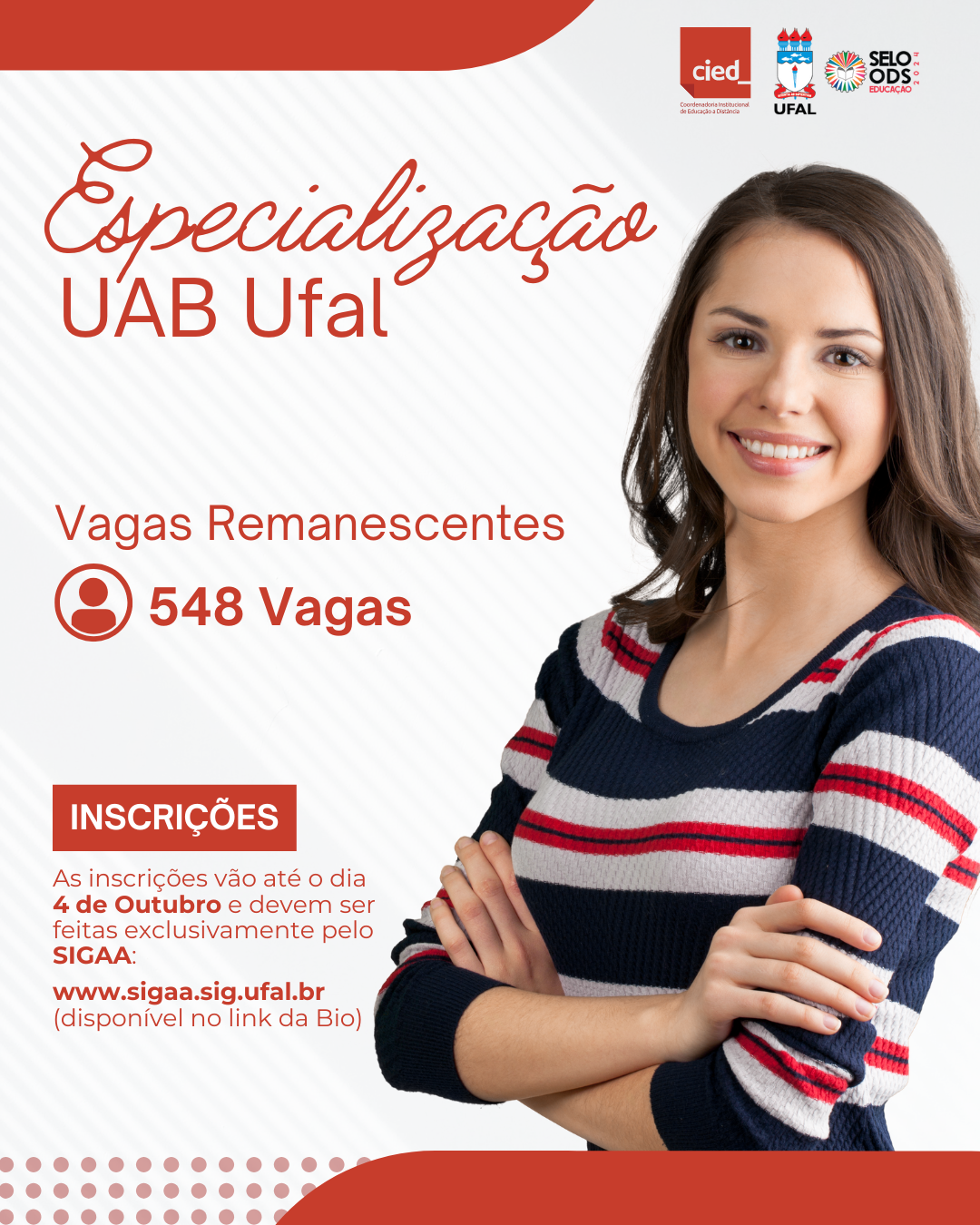 Ufal abre inscrições para mais de 500 vagas em cursos de especialização ...