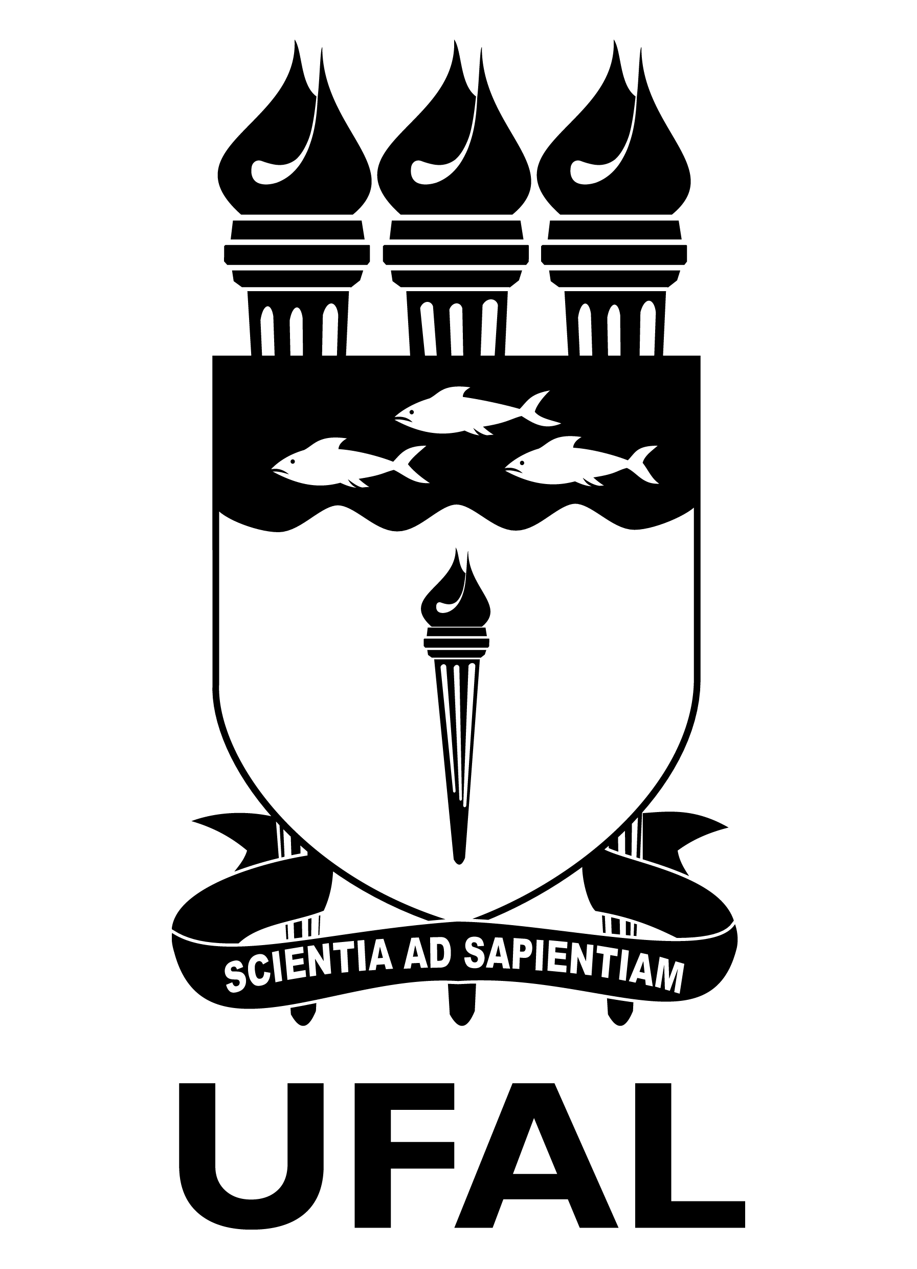 Brasão da Ufal em preto e branco — Notícias