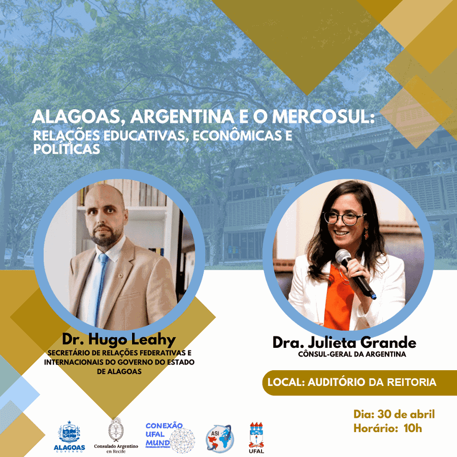 Palestra "Alagoas, Argentina e o Mercosul" vai acontecer no auditório ...