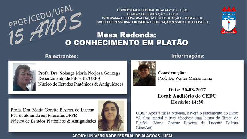 Cedu organiza atividades sobre conhecimento e educação em Platão — Notícias