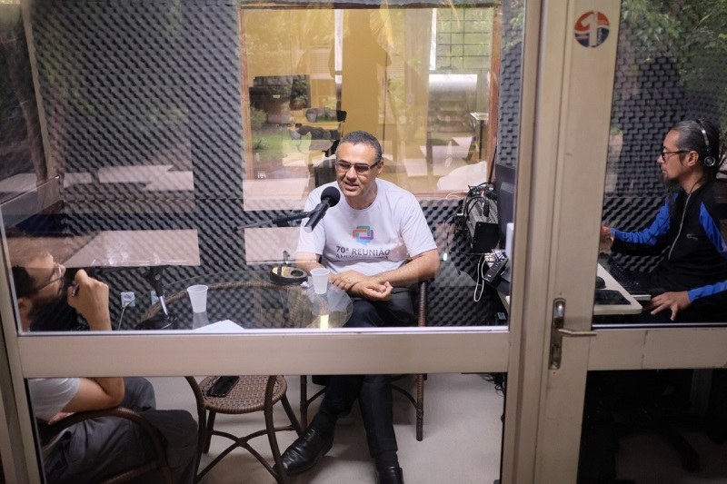 Profissionais e estudantes atuaram na cobertura da SBPC 2018. Foto ...