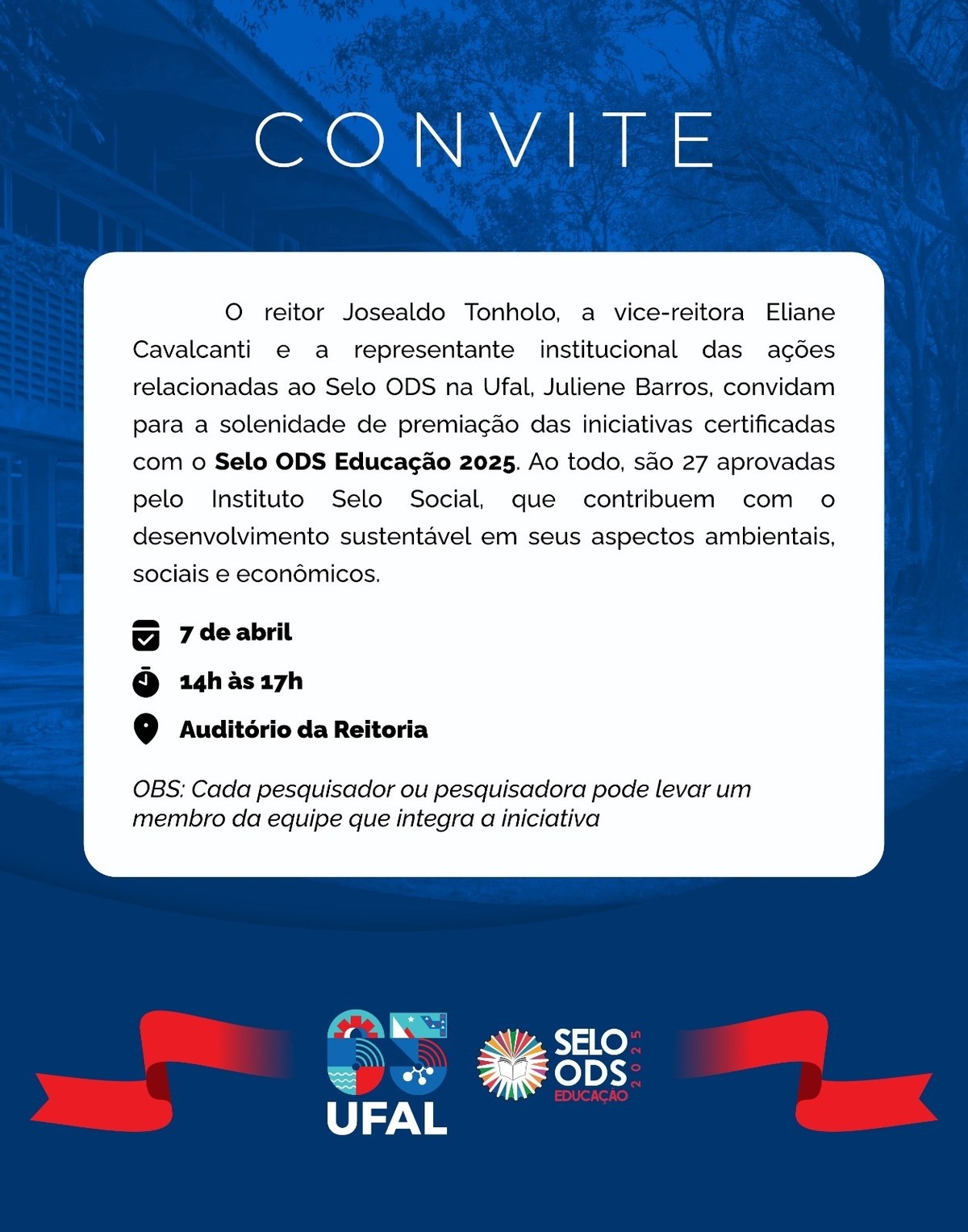 Certificação do Selo ODS Educação 2025 será entregue nesta terça (7 ...